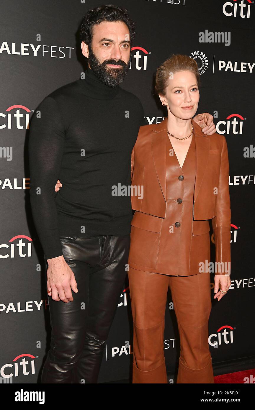 Morgan Spector and Carrie Coon attend the Paley Center for Media 10th ...
