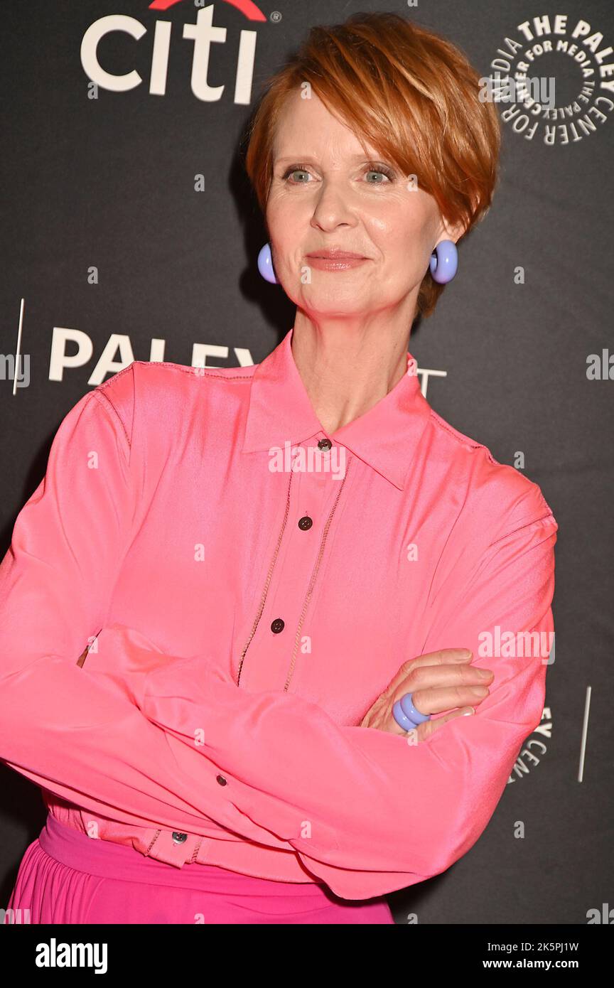 Cynthia Nixon attends the Paley Center for Media 10th anniversary of ...