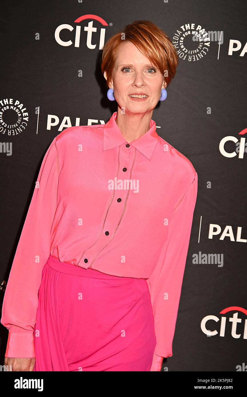 Cynthia Nixon attends the Paley Center for Media 10th anniversary of ...