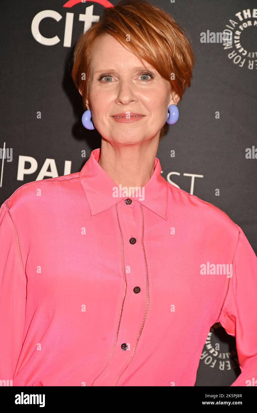 Cynthia Nixon attends the Paley Center for Media 10th anniversary of ...