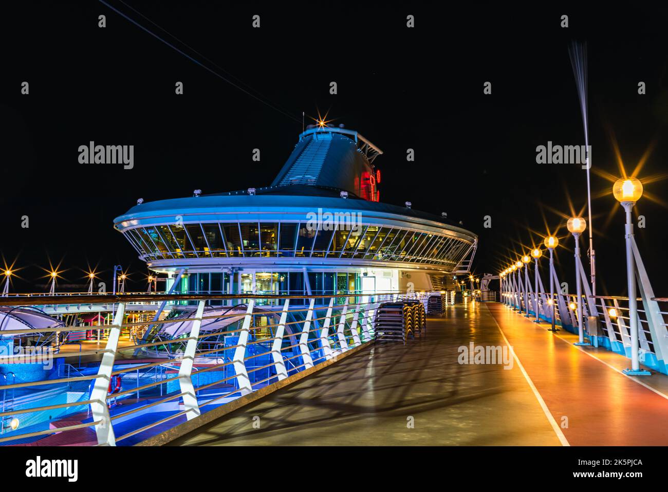 TUI Marella Discovery Cruise Ship at night Stock Photo - Alamy