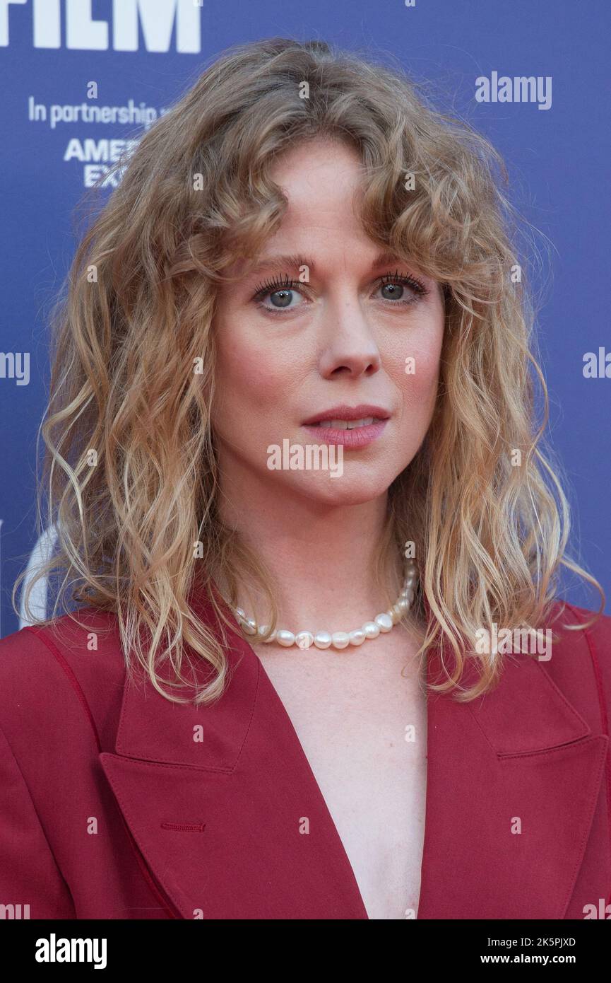Zoe Boyle attending the Living Premiere as part of the 66th BFI London ...