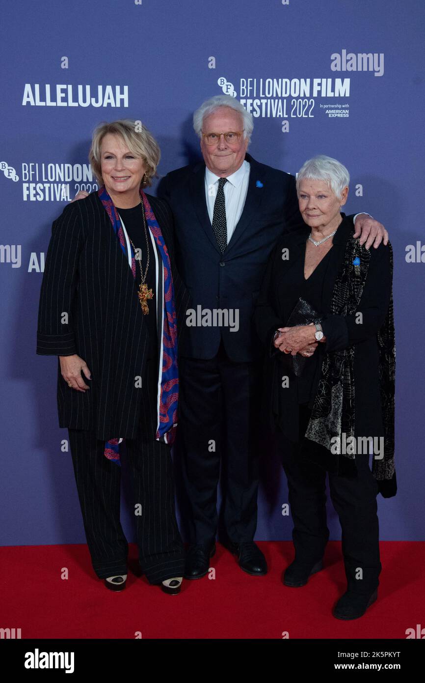 Jennifer Saunders, Richard Eyre and Judi Dench attending the Allelujah ...