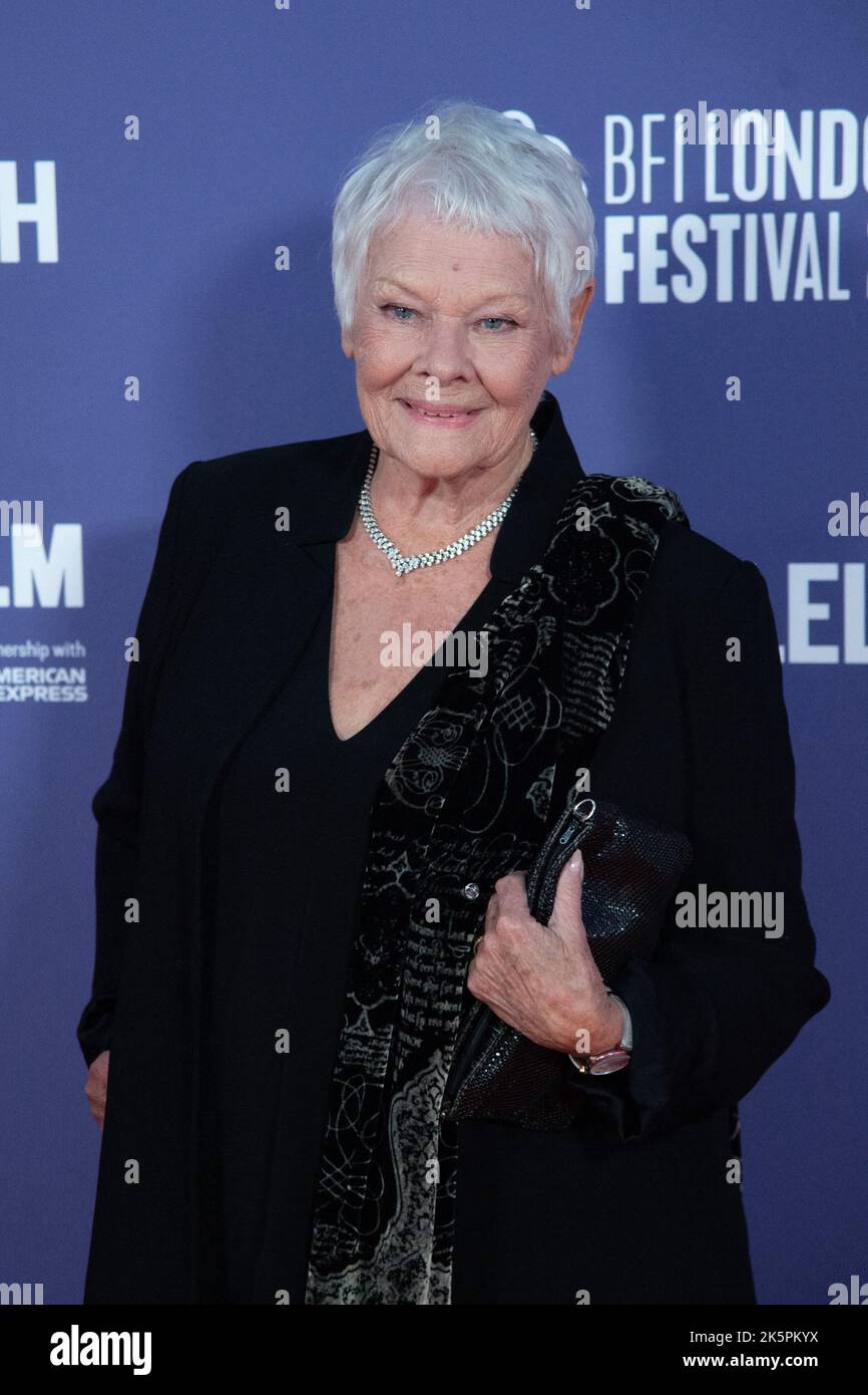 Judi Dench attending the Allelujah Premiere as part of the 66th BFI ...