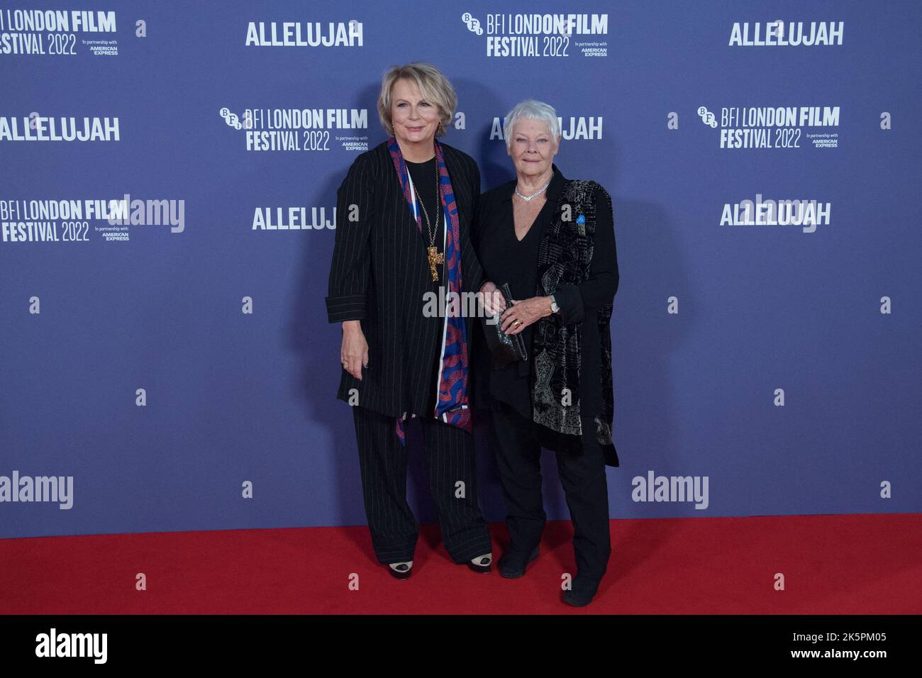 Jennifer Saunders and Judi Dench attending the Allelujah Premiere as ...