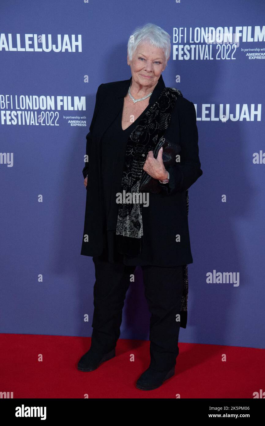 Judi Dench attending the Allelujah Premiere as part of the 66th BFI ...