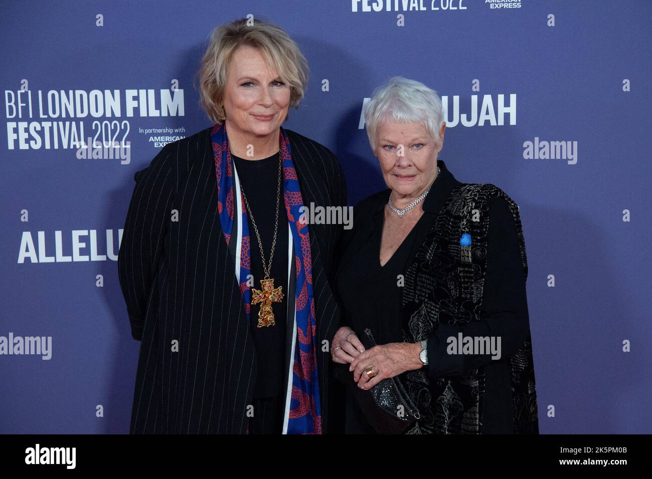 Jennifer Saunders and Judi Dench attending the Allelujah Premiere as ...