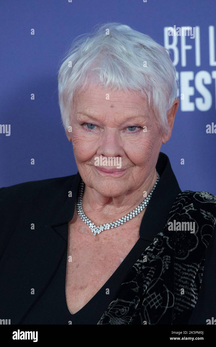 Judi Dench attending the Allelujah Premiere as part of the 66th BFI ...