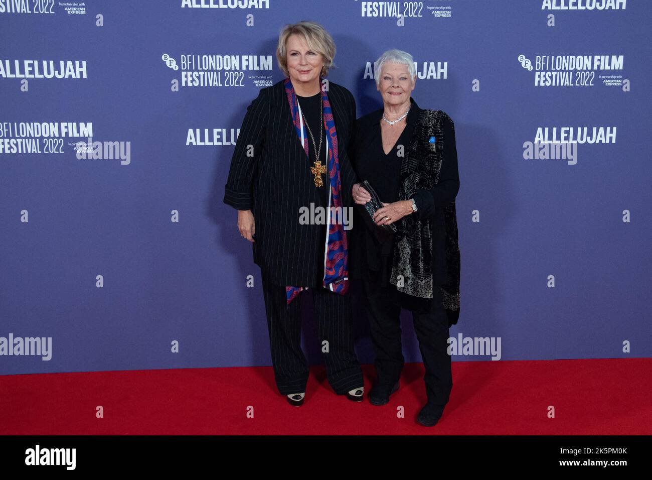 Jennifer Saunders and Judi Dench attending the Allelujah Premiere as ...