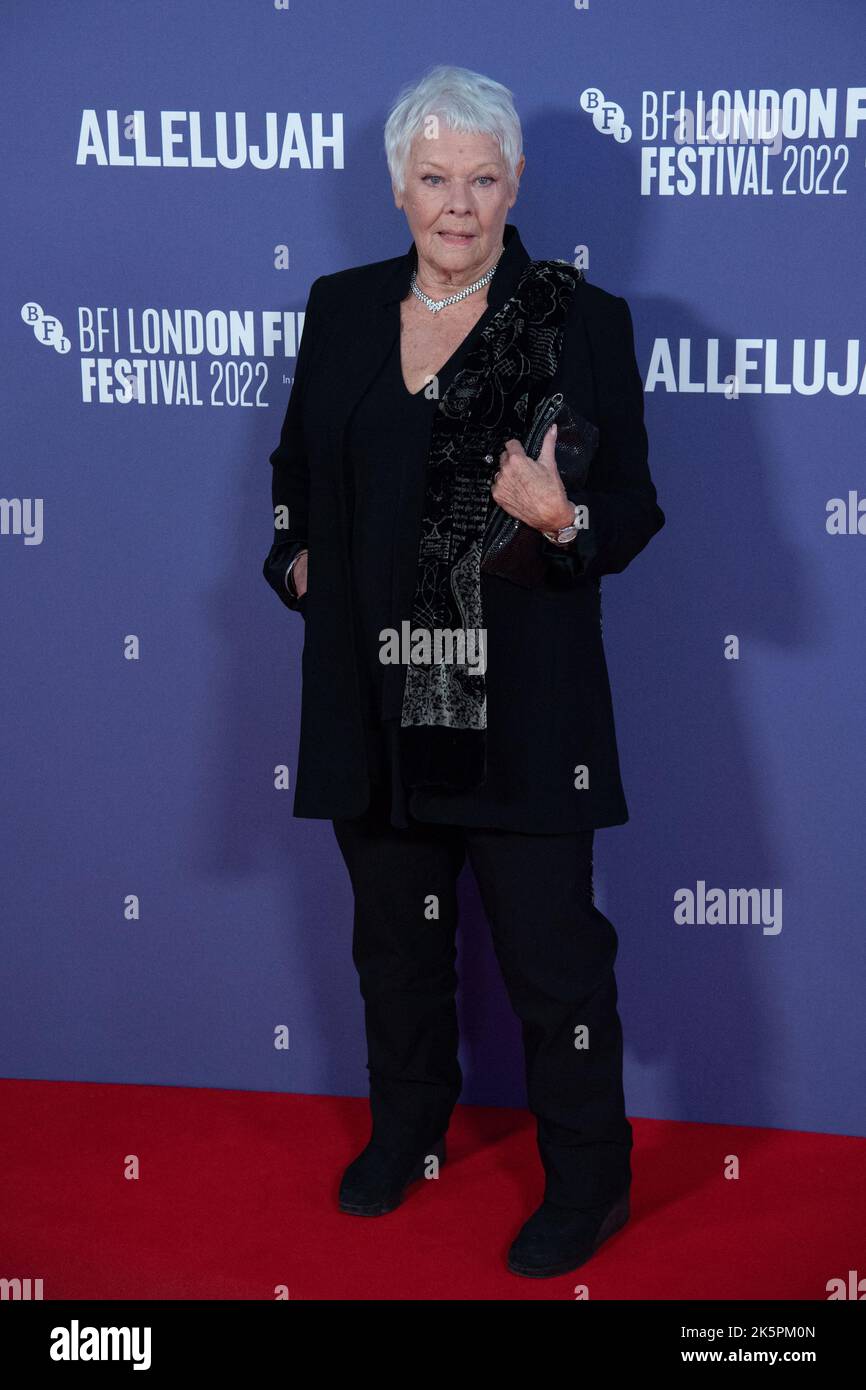 Judi Dench attending the Allelujah Premiere as part of the 66th BFI ...