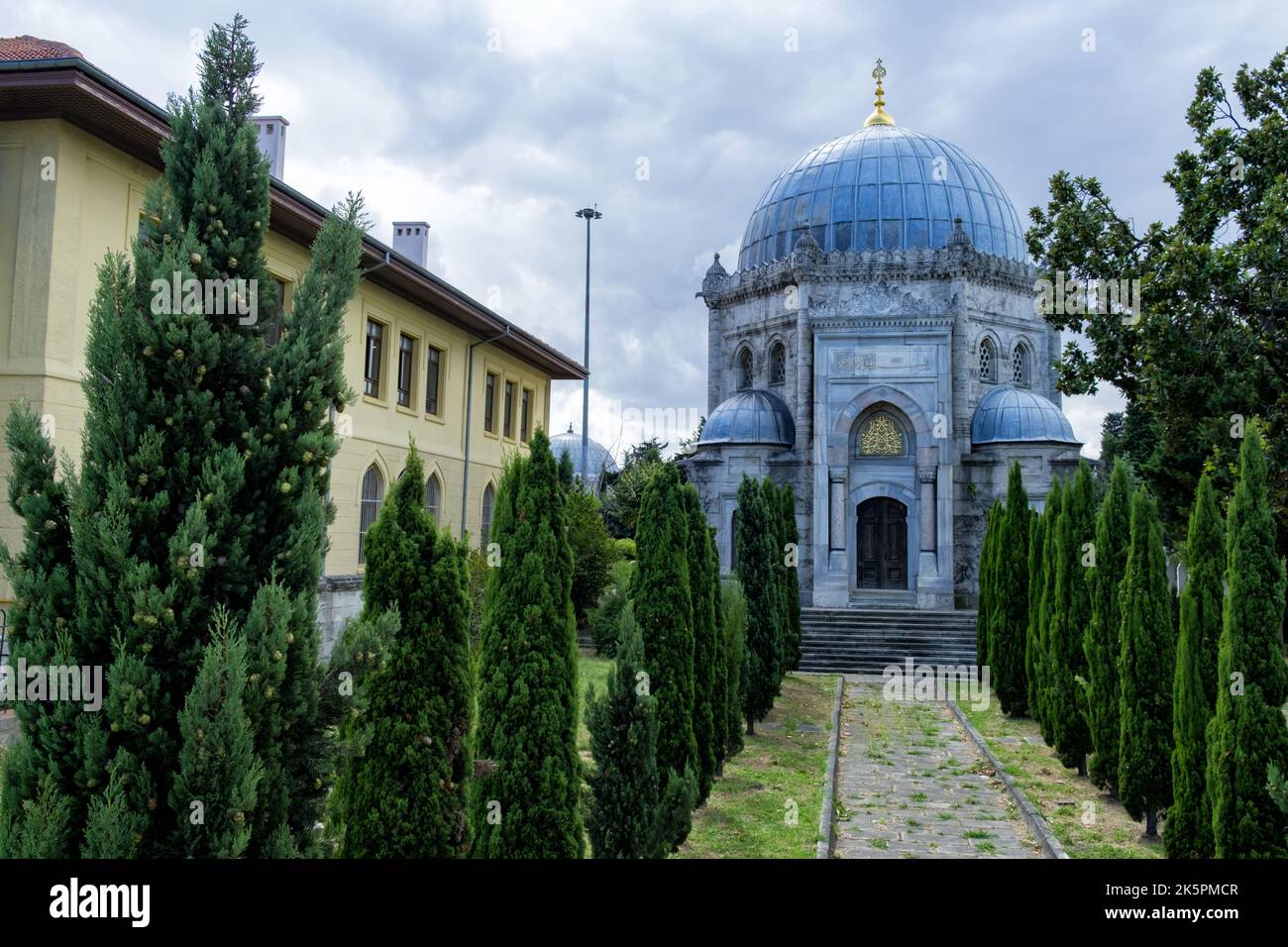 Istanbul, Turkey-September 6,2021: The tomb of Sultan fifth Mehmed ...