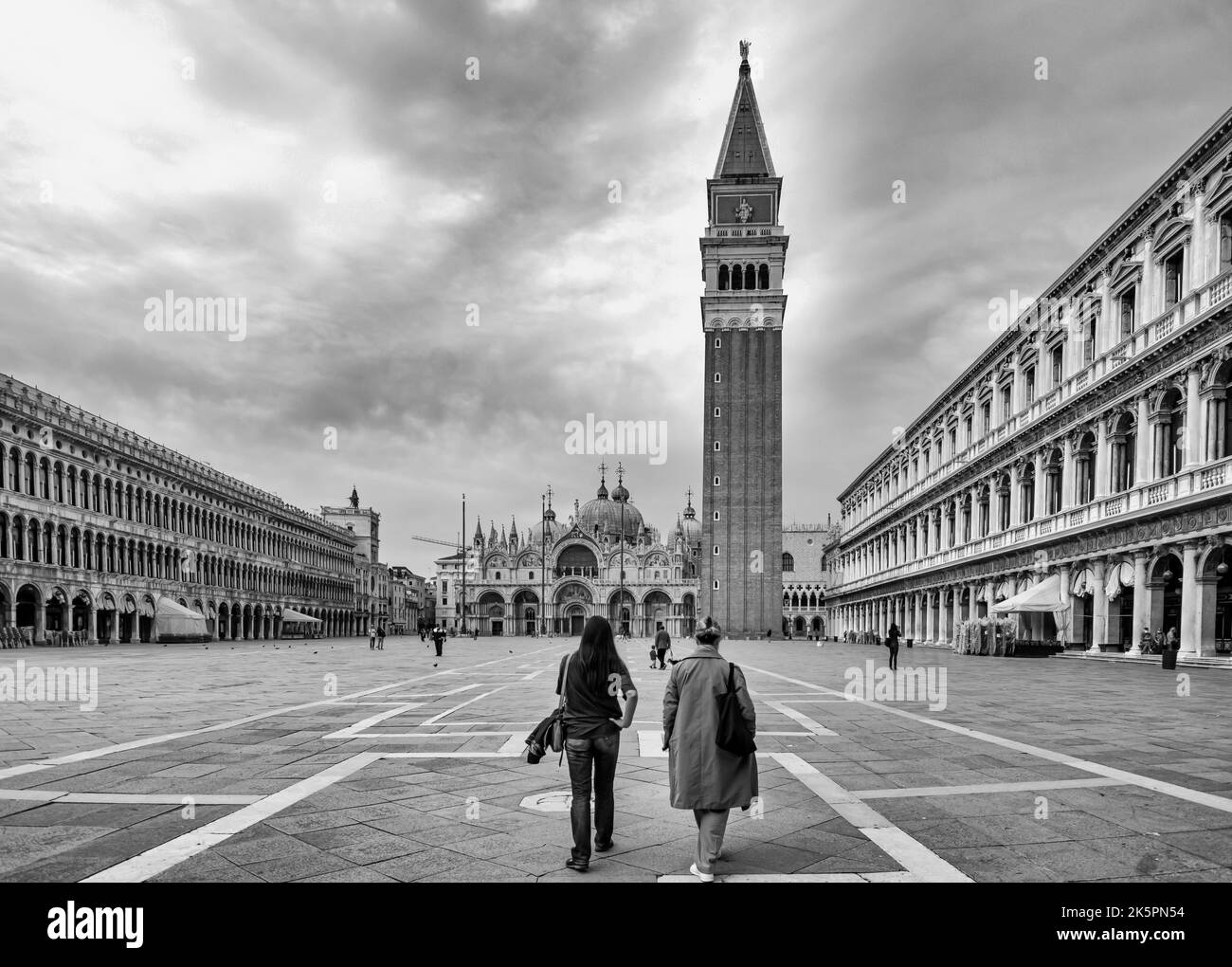 St marks square side view Black and White Stock Photos & Images - Alamy