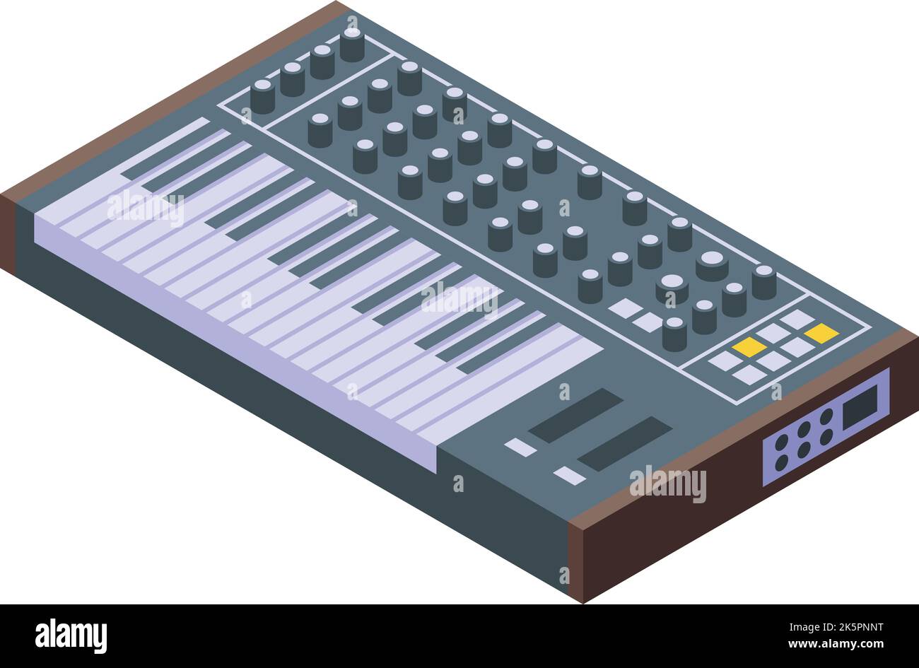 Entertainment synthesizer icon isometric vector. Dj music. Melody ...