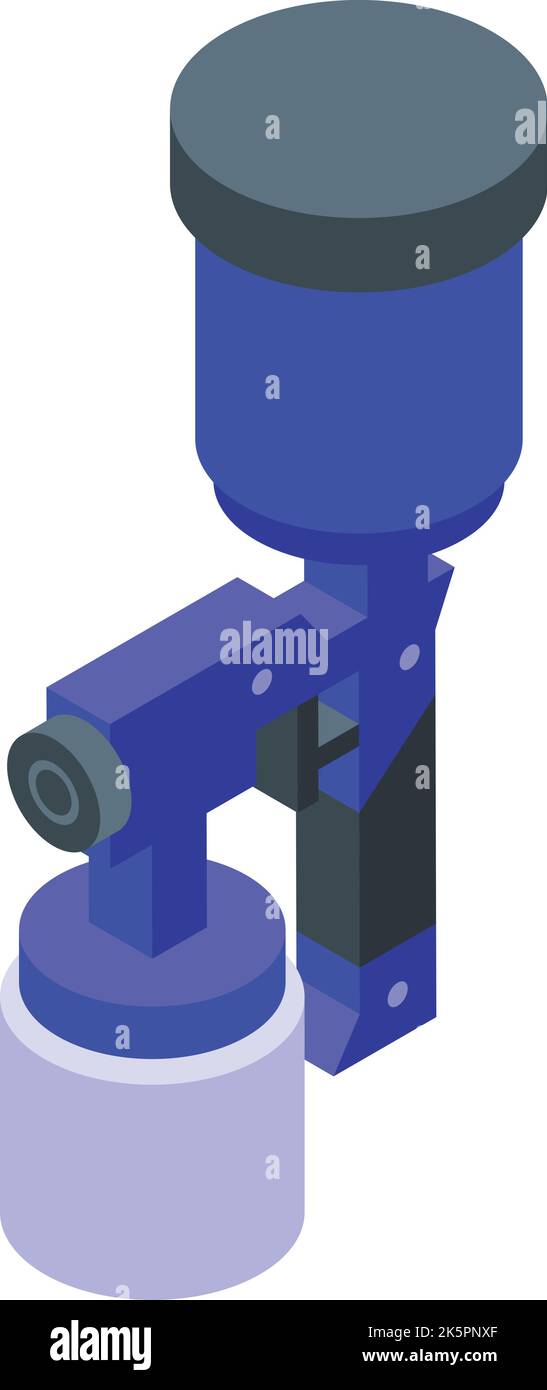 Car painter icon isometric vector. Auto color. Powder coating Stock ...