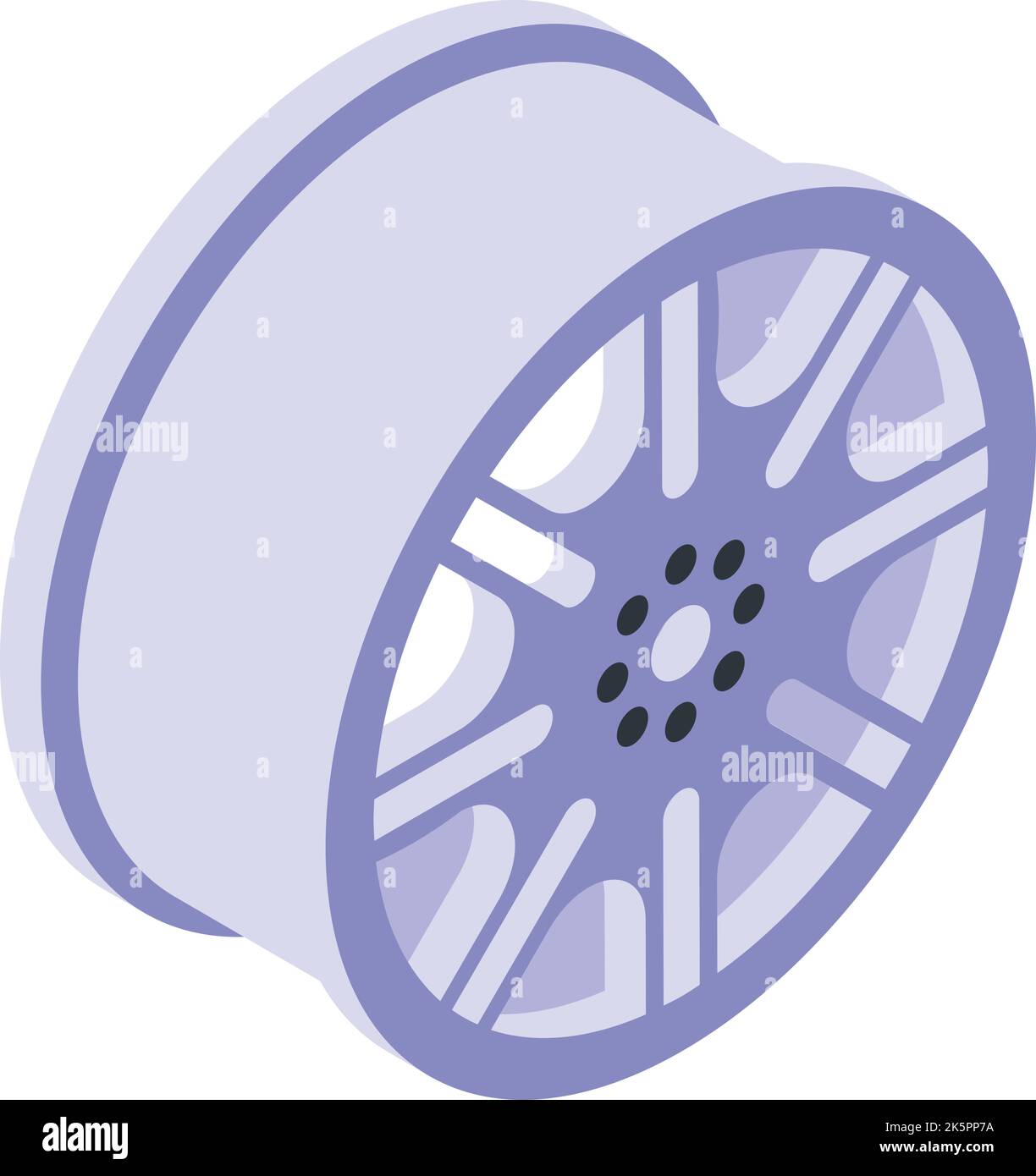 Car aluminium wheel icon isometric vector. Sport tire. Auto circle ...