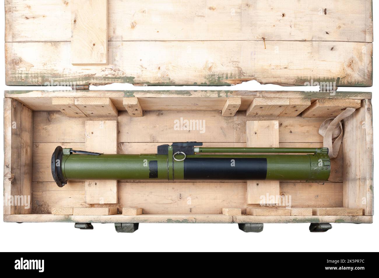 RPG anti-tank rocket propelled grenade launcher with HEAT grenade in ...