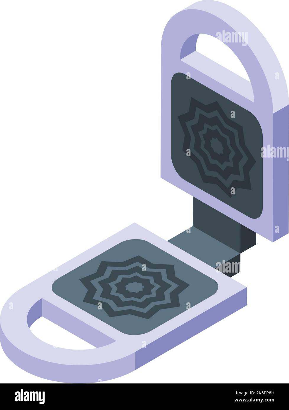 Wafer machine icon isometric vector. Waffle maker. Food cooking Stock ...