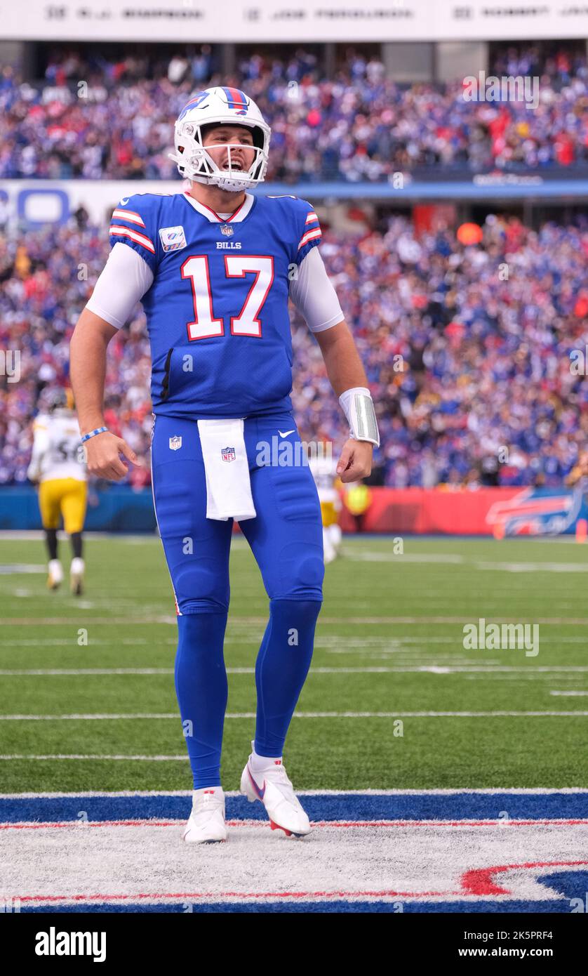 Oct 9th, 2022: Josh Allen #17 during the Pittsburgh Steelers vs Buffalo ...