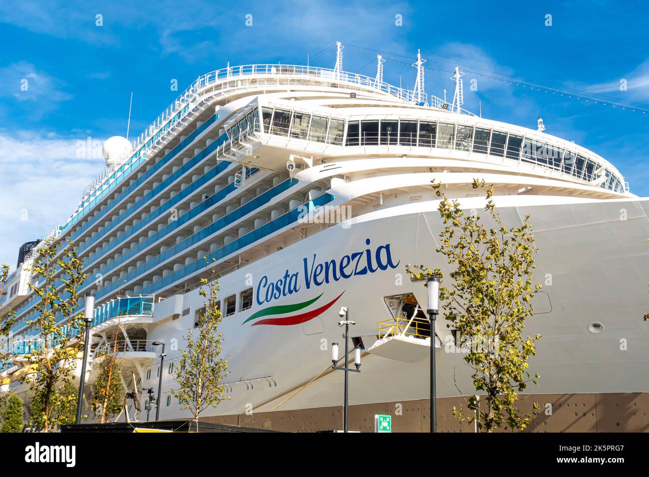Costa Venezia vista-class cruise ship in Galataport, Istanbul, Turkey ...