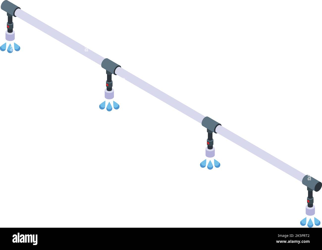 Hose irrigation agricultural Stock Vector Images - Alamy
