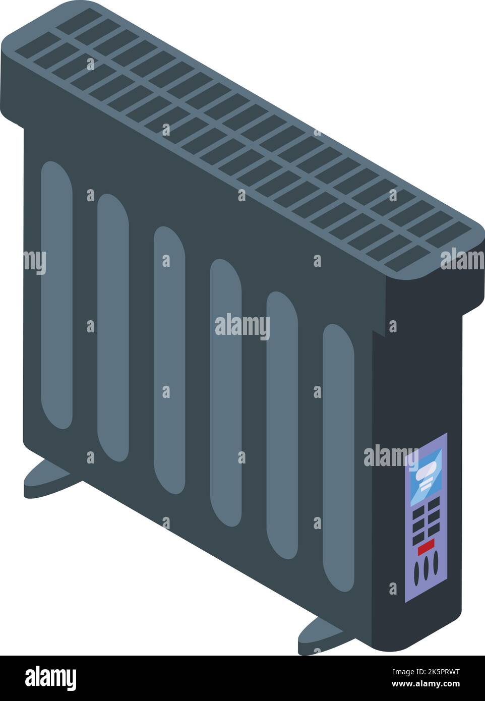 Modern radiator icon isometric vector. Room energy. Domestic equipment ...