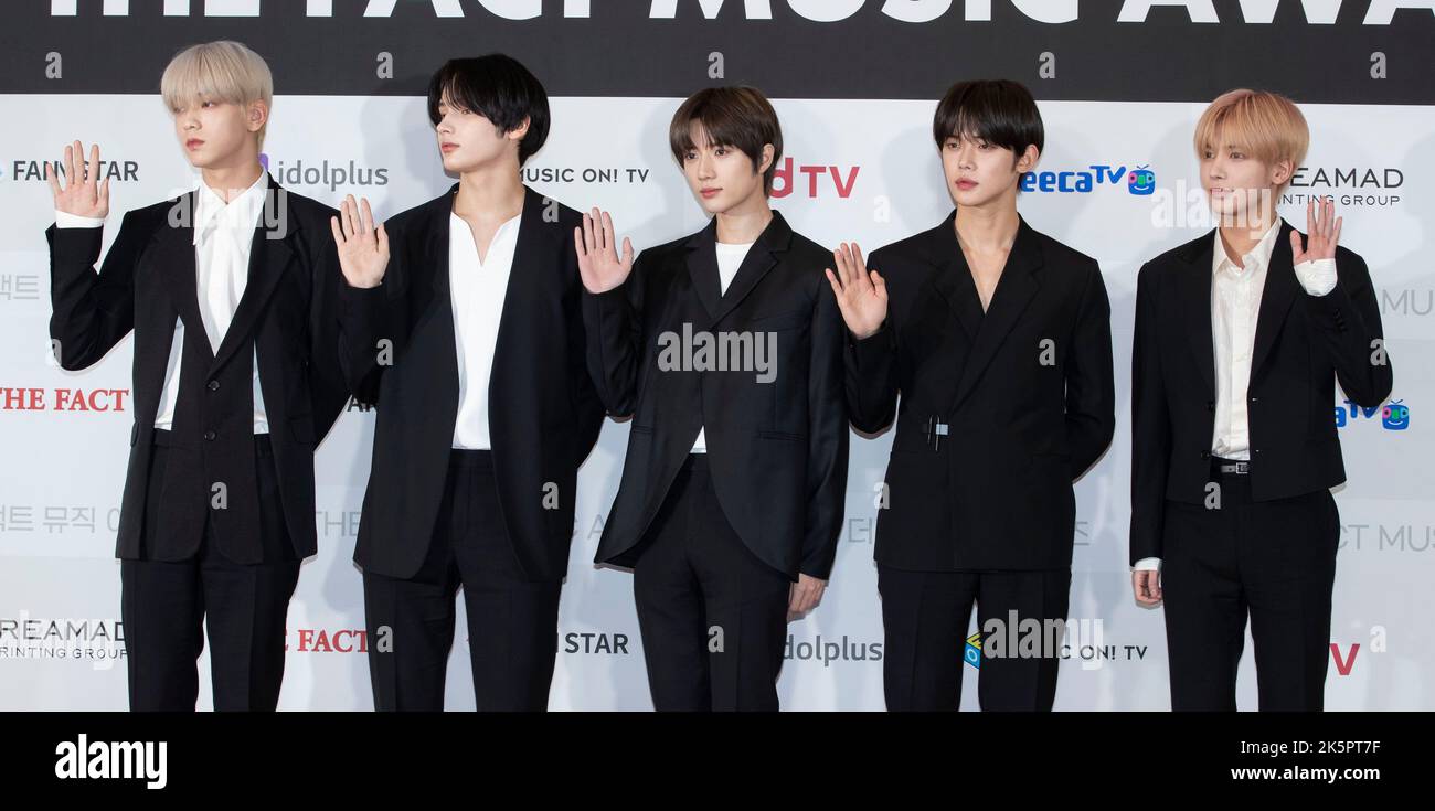 8 Oct 2022 - Seoul, South Korea : South Korean–Japanese boy band Tomorrow X Together, (TXT ...