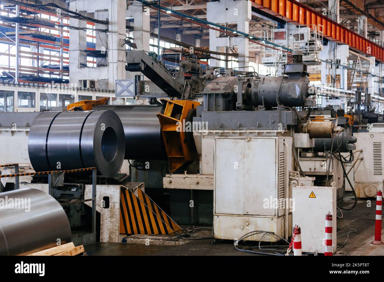 Metalworking factory production line. Interior of the worksop Stock ...
