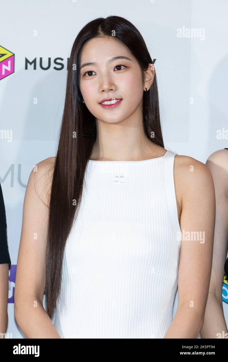 Seoul, South Korea. 8th Oct, 2022. South Korean-Japanese K-Pop new girl group Le Sserafim ...