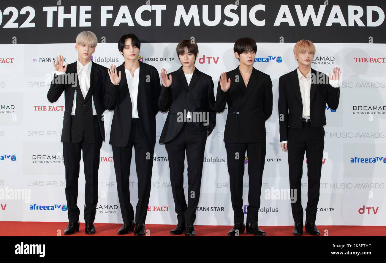 8 Oct 2022 - Seoul, South Korea : South Korean–Japanese boy band Tomorrow X Together, (TXT ...