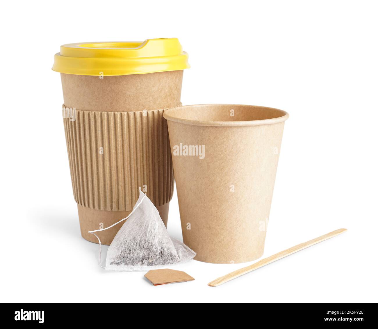 Takeaway paper cups bag Cut Out Stock Images & Pictures - Alamy