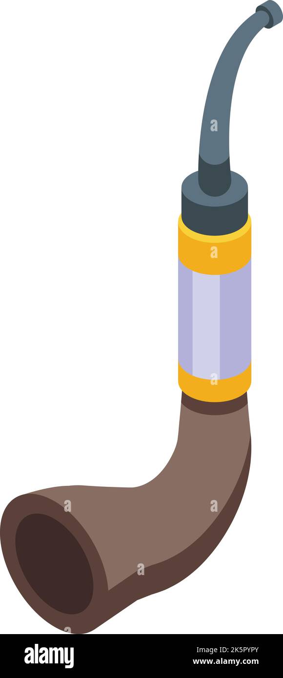 Electric smoking pipe icon isometric vector. Cigarette smoke. Juice ...