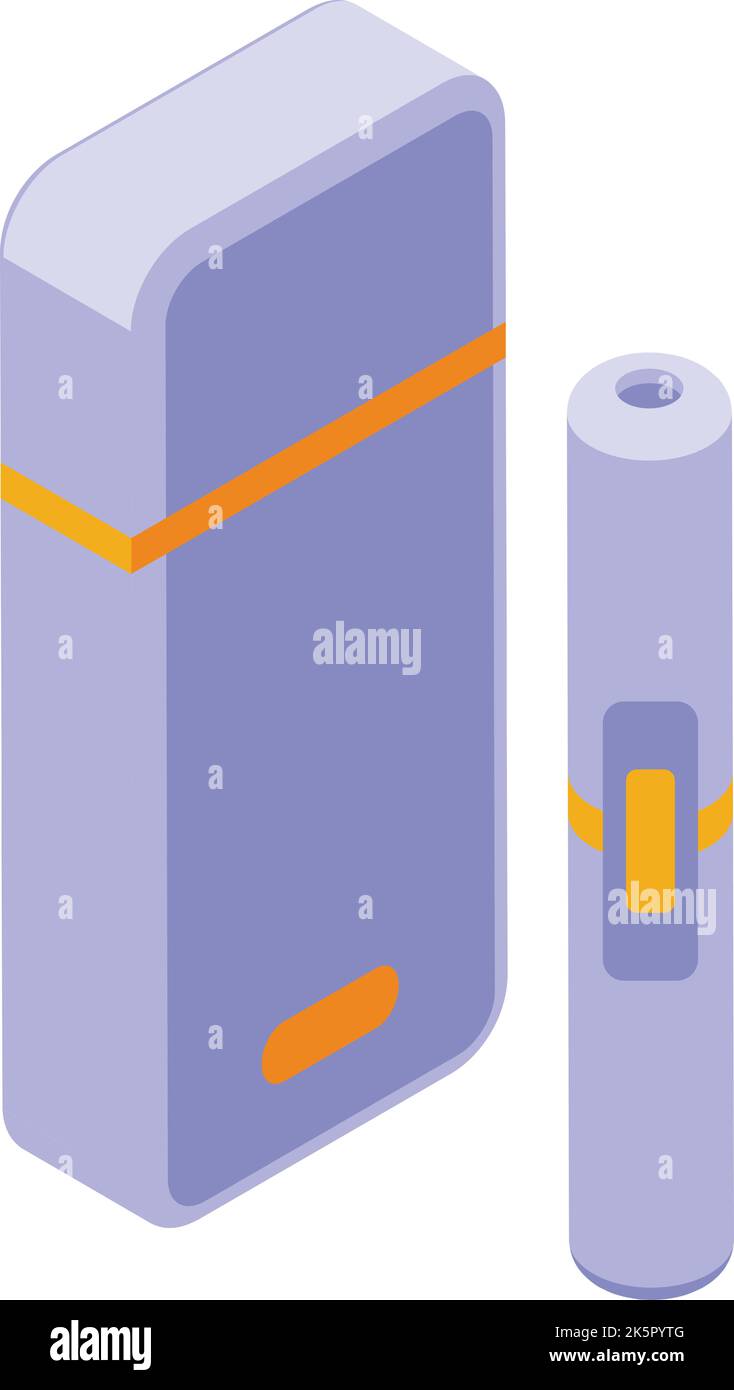 Vape icon isometric vector. Electronic smoke. Pen coil Stock Vector ...