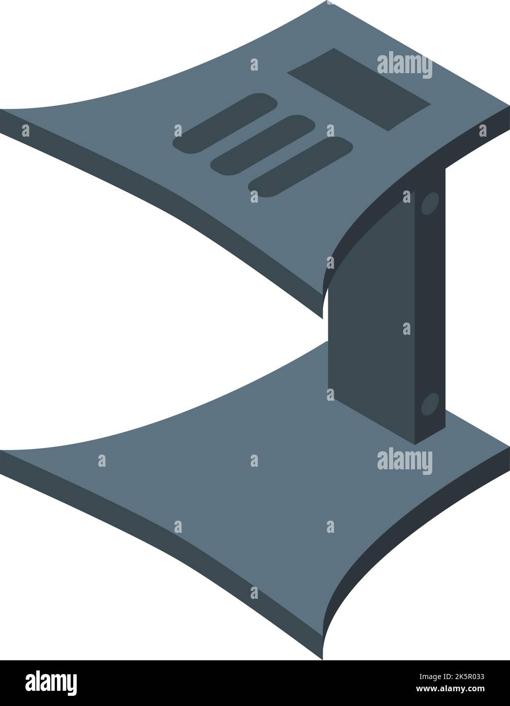 Plastic laptop stand icon isometric vector. Desk table. Ergonomic ...