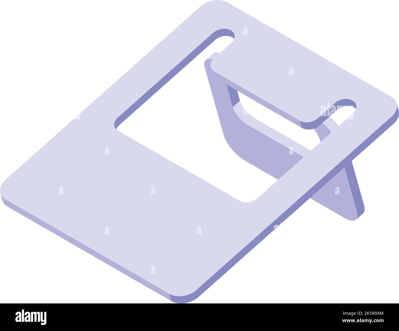 Laptop stand icon isometric vector. Desk table. Portable laptop Stock ...