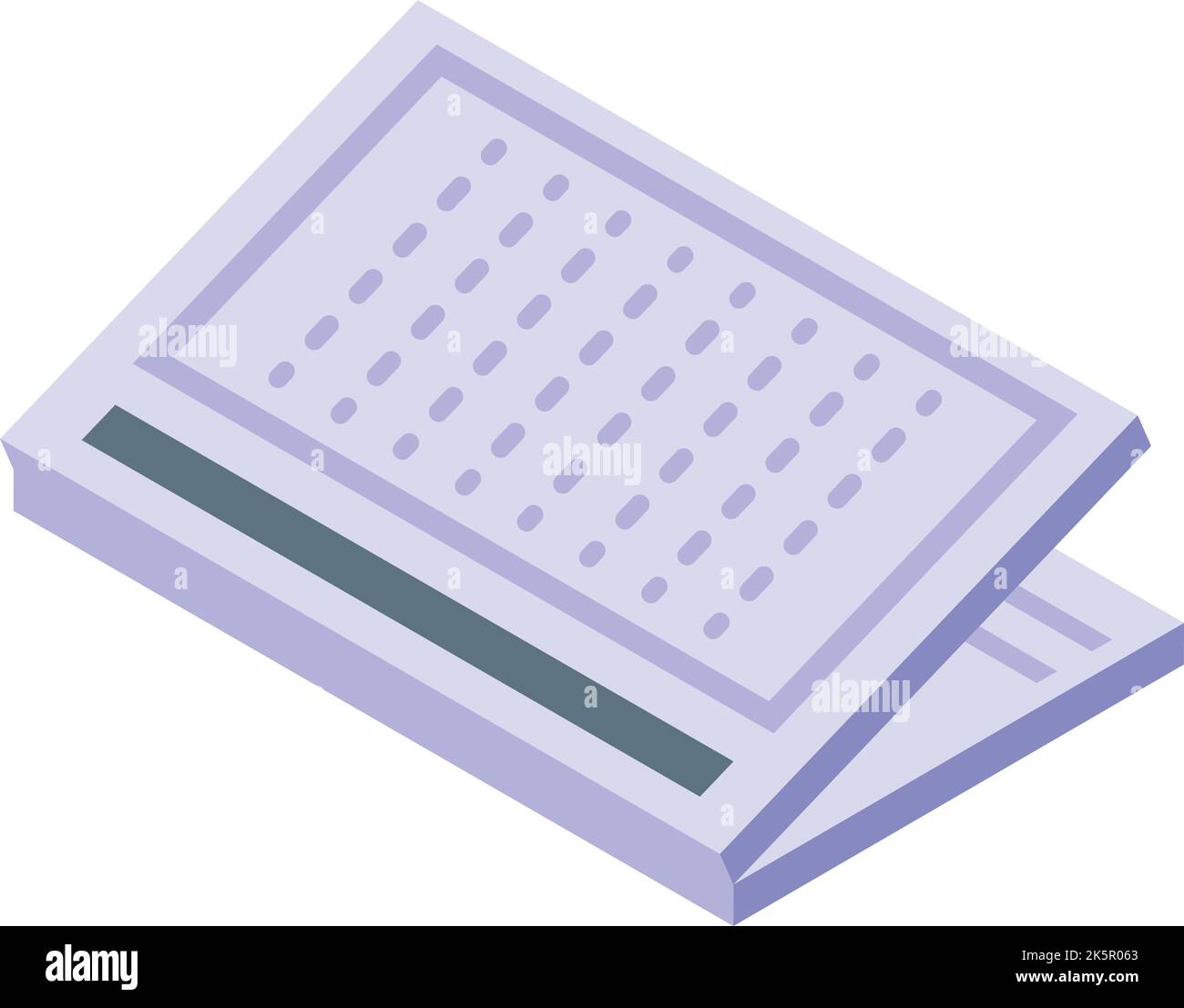 Metal laptop stand icon isometric vector. Desk computer. Portable ...