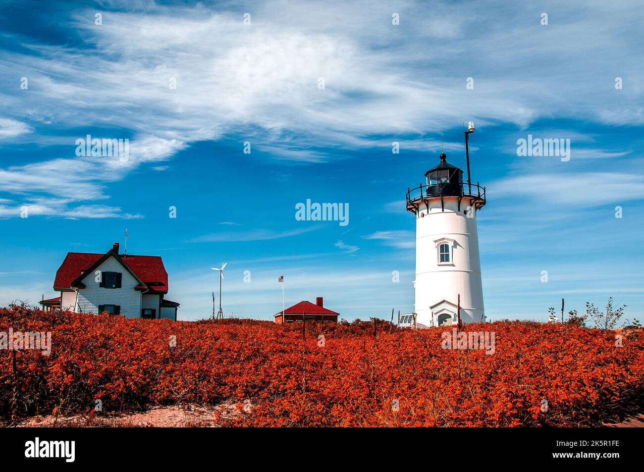New England Lighthouse Stock Photo - Alamy