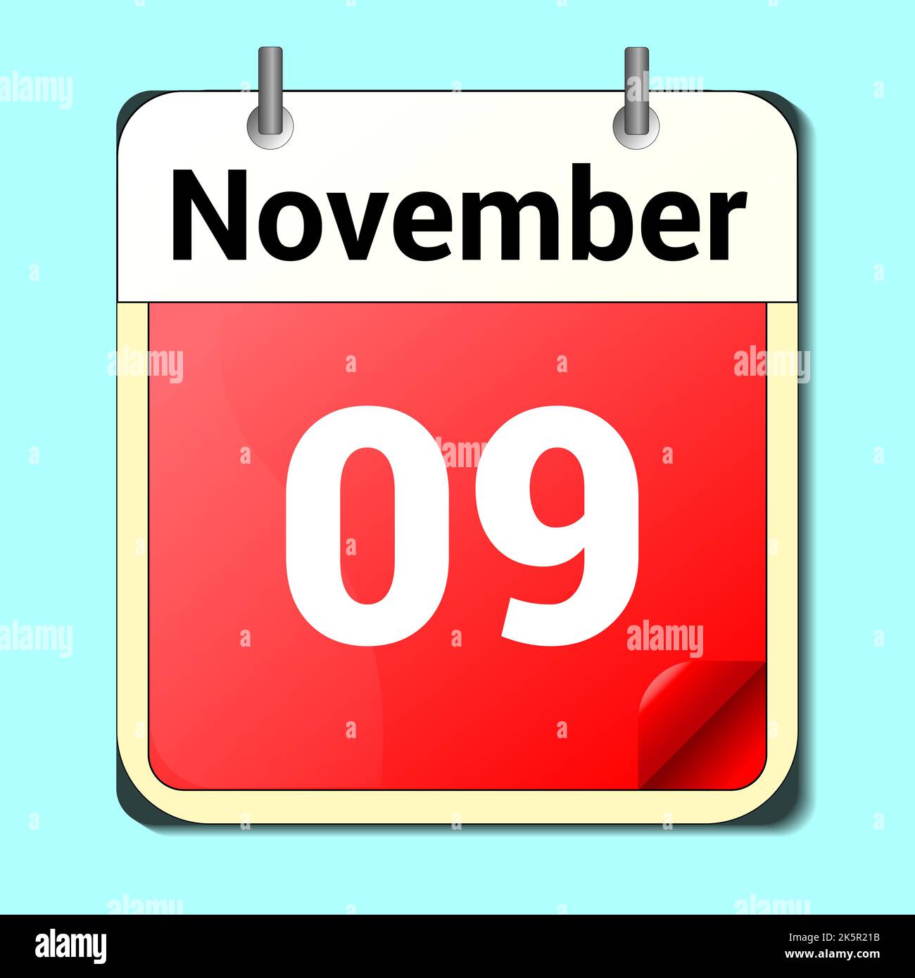 day on the calendar, vector image format, November Stock Vector Image ...
