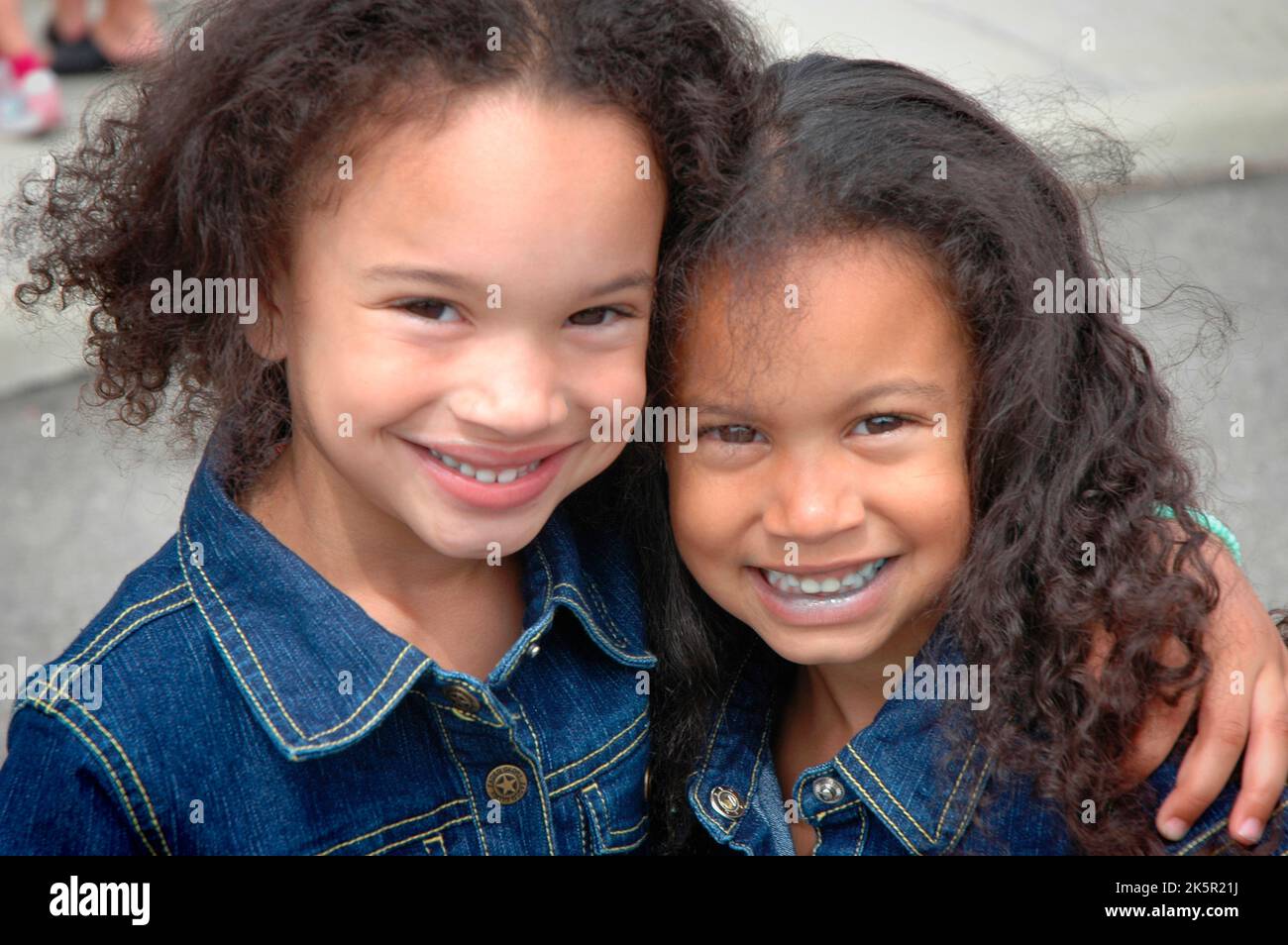 Twin Sisters who look alike and act alike as twins at the annual Twins ...