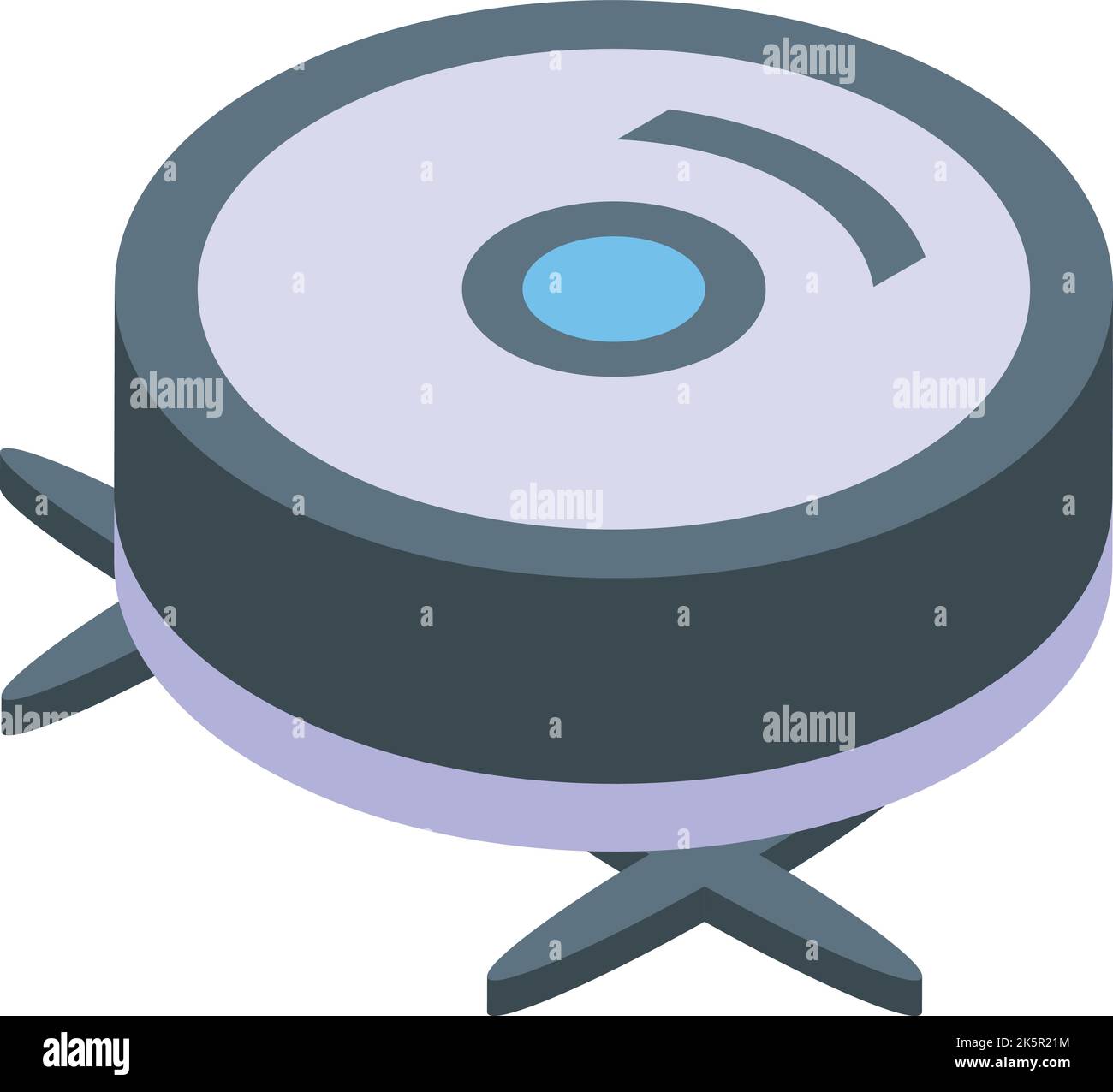 Robot vacuum cleaner icon isometric vector. Smart industry. Help ...