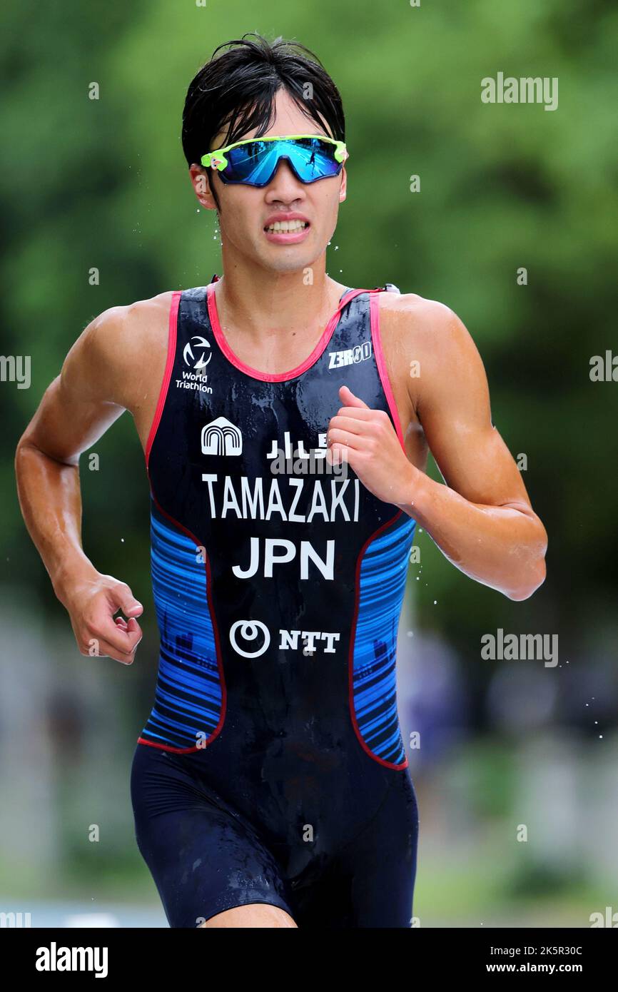 Odaiba, Tokyo, Japan. 9th Oct, 2022. Ryoya Tamazaki Triathlon : the 28th Japan Triathlon ...