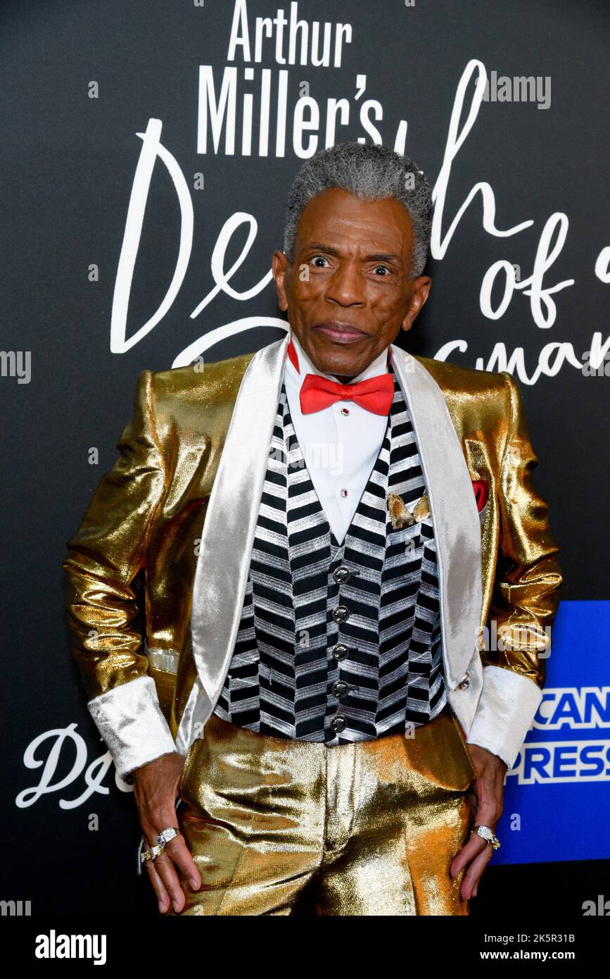 New York, USA. 09th Oct, 2022. Andre de Shields attends the Death of a ...