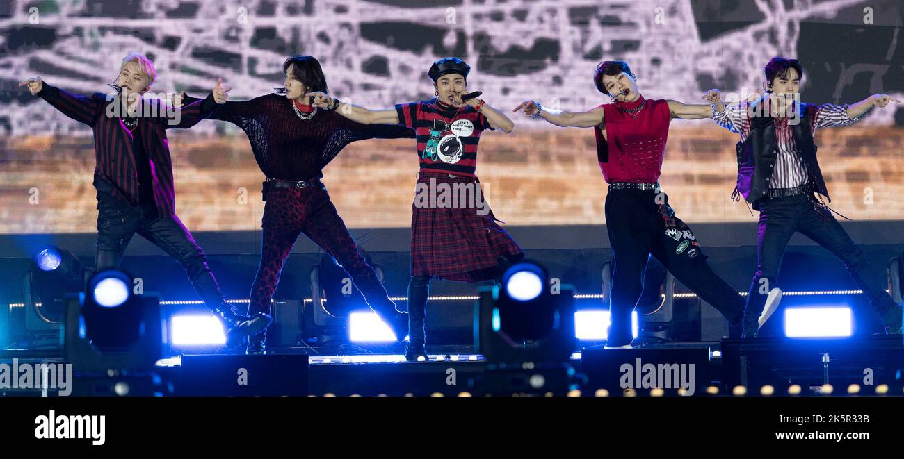 7 October 2022 - Seoul, South Korea : South Korean K-Pop boy band MCND ...