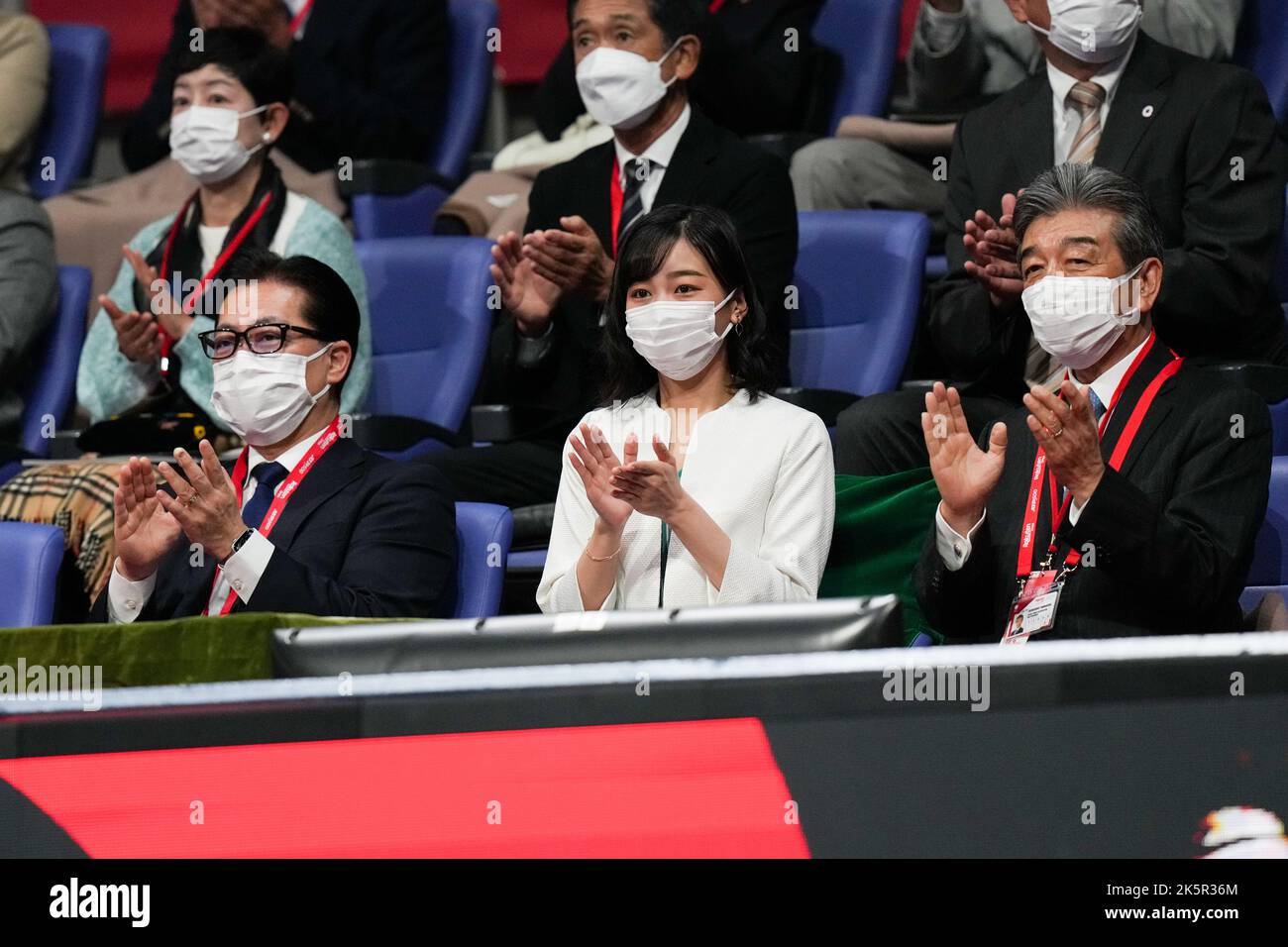 Tokyo, Japan. 9th Oct, 2022. (L-R) Kentaro Hyakuno, Imperial Princess ...