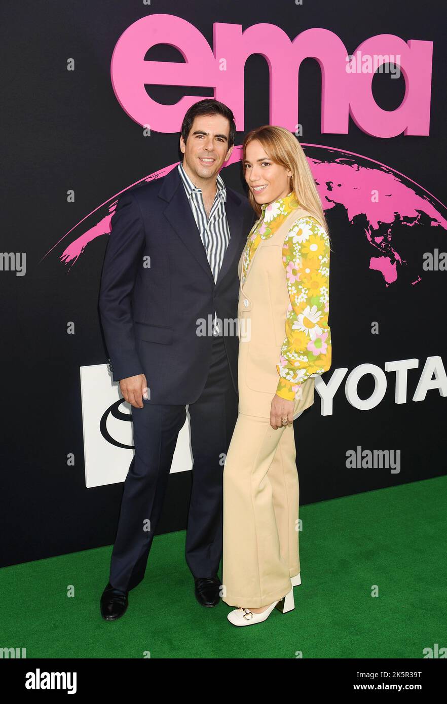 LOS ANGELES, CA - OCTOBER 08: (L-R) Eli Roth and Vittoria Buraschi ...