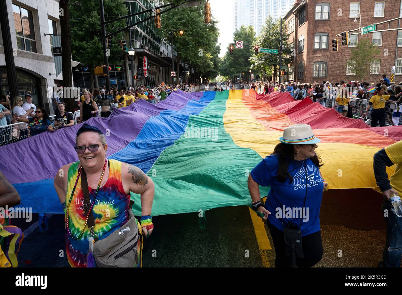 Atlanta, Georgia, USA. 9th Oct, 2022. Thousands from Atlanta's LGBTQ ...