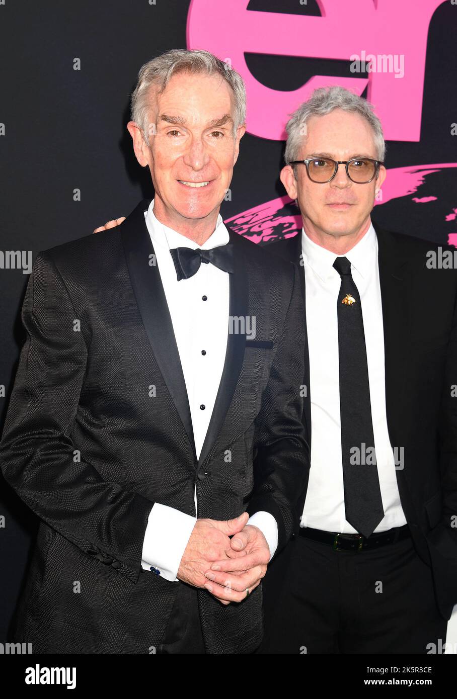 LOS ANGELES, CA - OCTOBER 08: (L-R) Bill Nye and Brannon Braga arrive ...