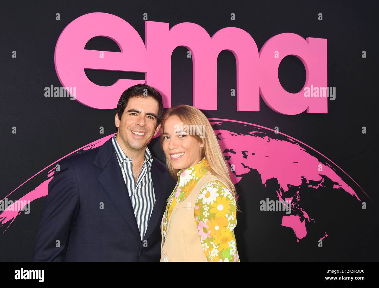 LOS ANGELES, CA - OCTOBER 08: (L-R) Eli Roth and Vittoria Buraschi ...
