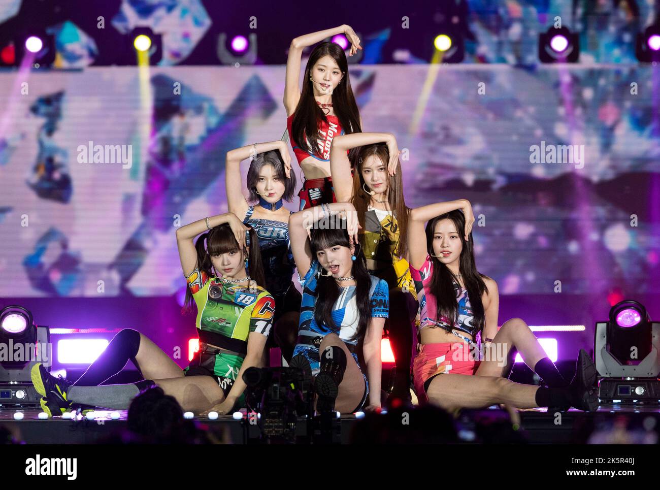Seoul, South Korea. 7th Oct, 2022. South Korean K-Pop girl group IVE ...