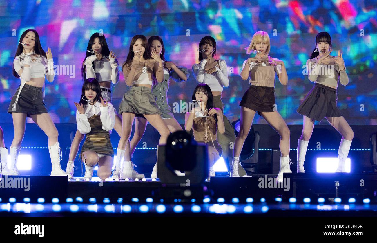 Seoul, South Korea. 7th Oct, 2022. South Korean K-Pop girl group WJSN ...
