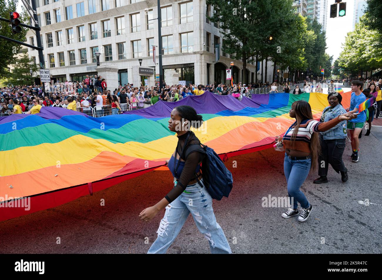 Atlanta, Georgia, USA. 9th Oct, 2022. Thousands from Atlanta's LGBTQ ...